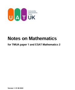 ESAT考试历年真题-ESAT考试官网