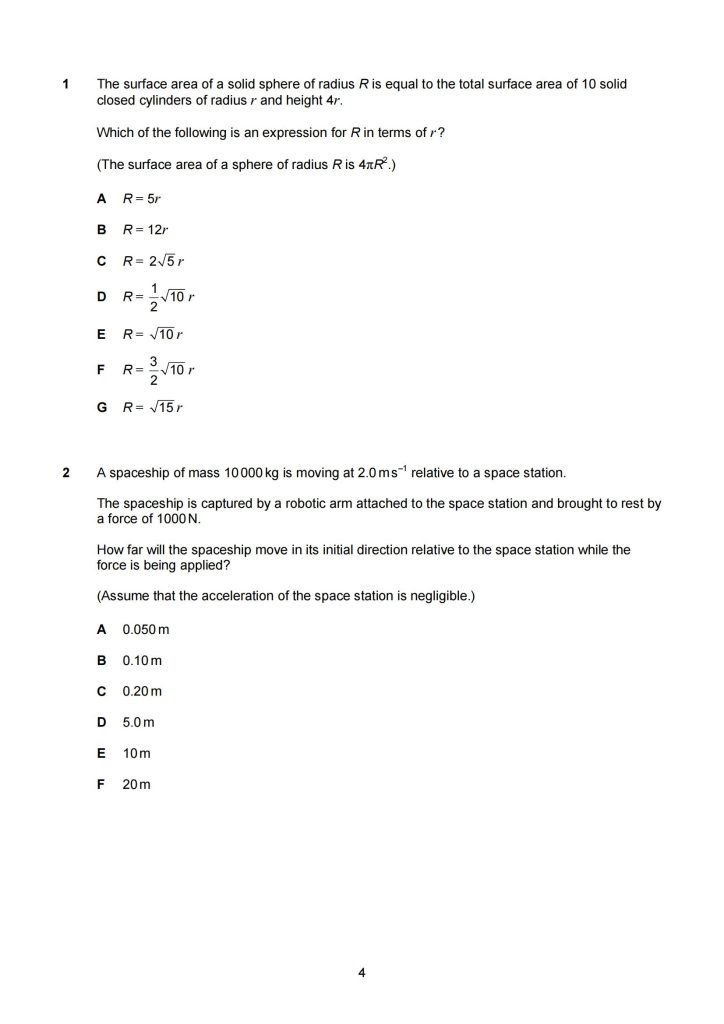 ESAT考试真题汇总-ESAT考试真题免费下载 - 英国大学ESAT官网